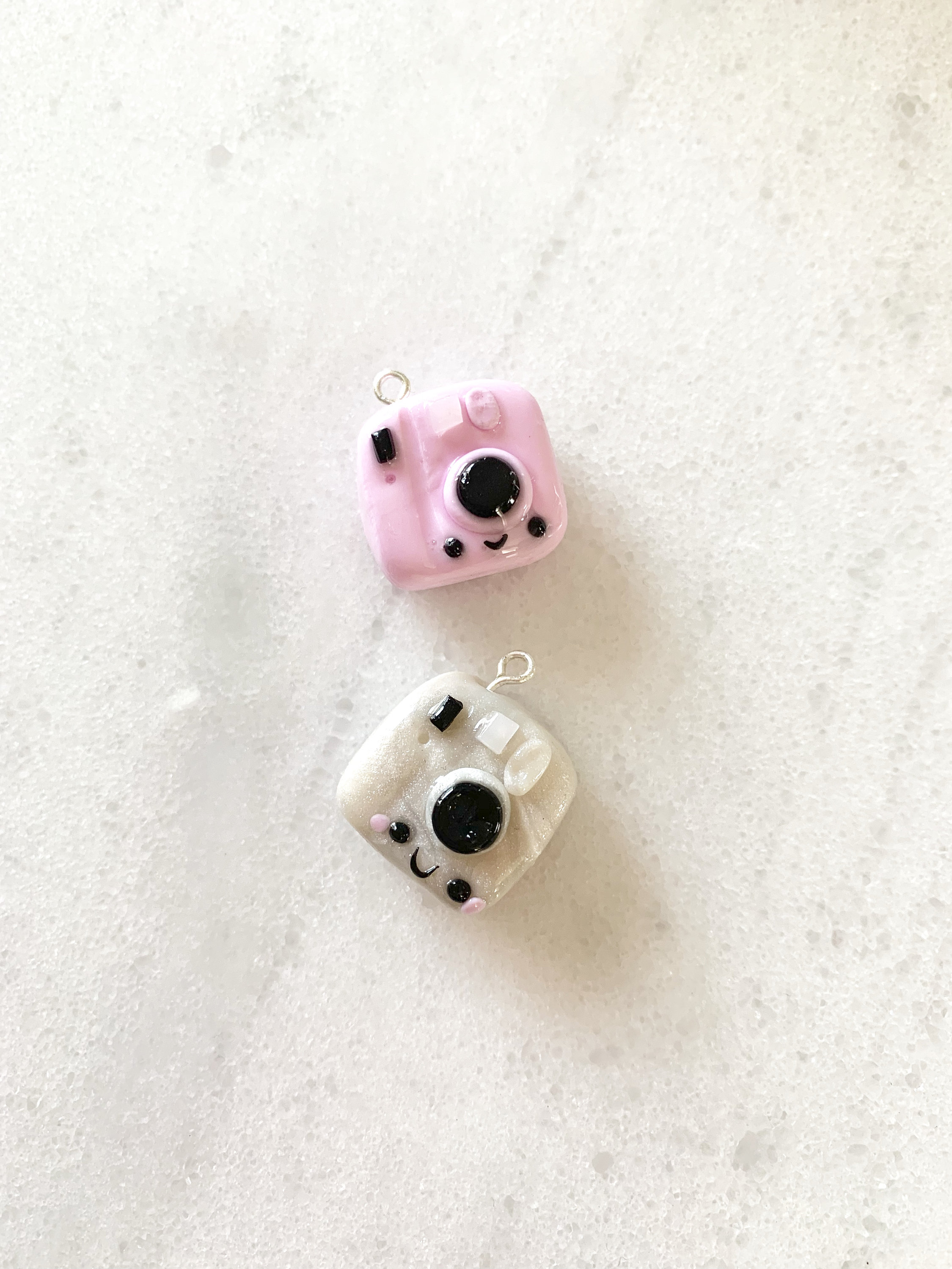 Polymer Clay Miniature Polaroid Camera Charm Keyring Stitch | Etsy UK