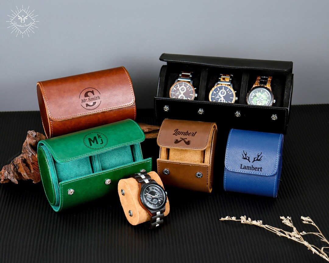Custom Watch Box 5 Colors Watch Box, Father's Day Gift, PU Leather ...
