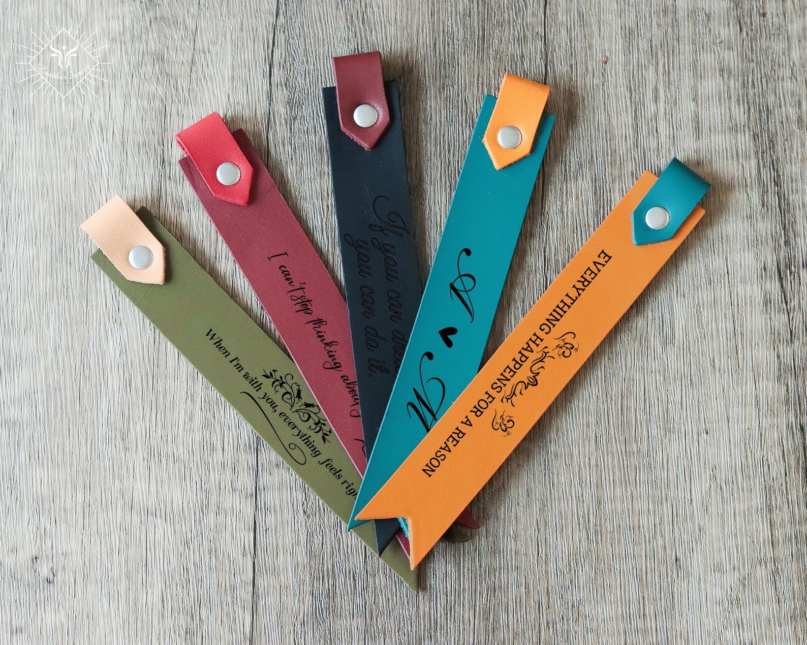 Personalized Leather Bookmark Custom Bookmark Leather - Etsy