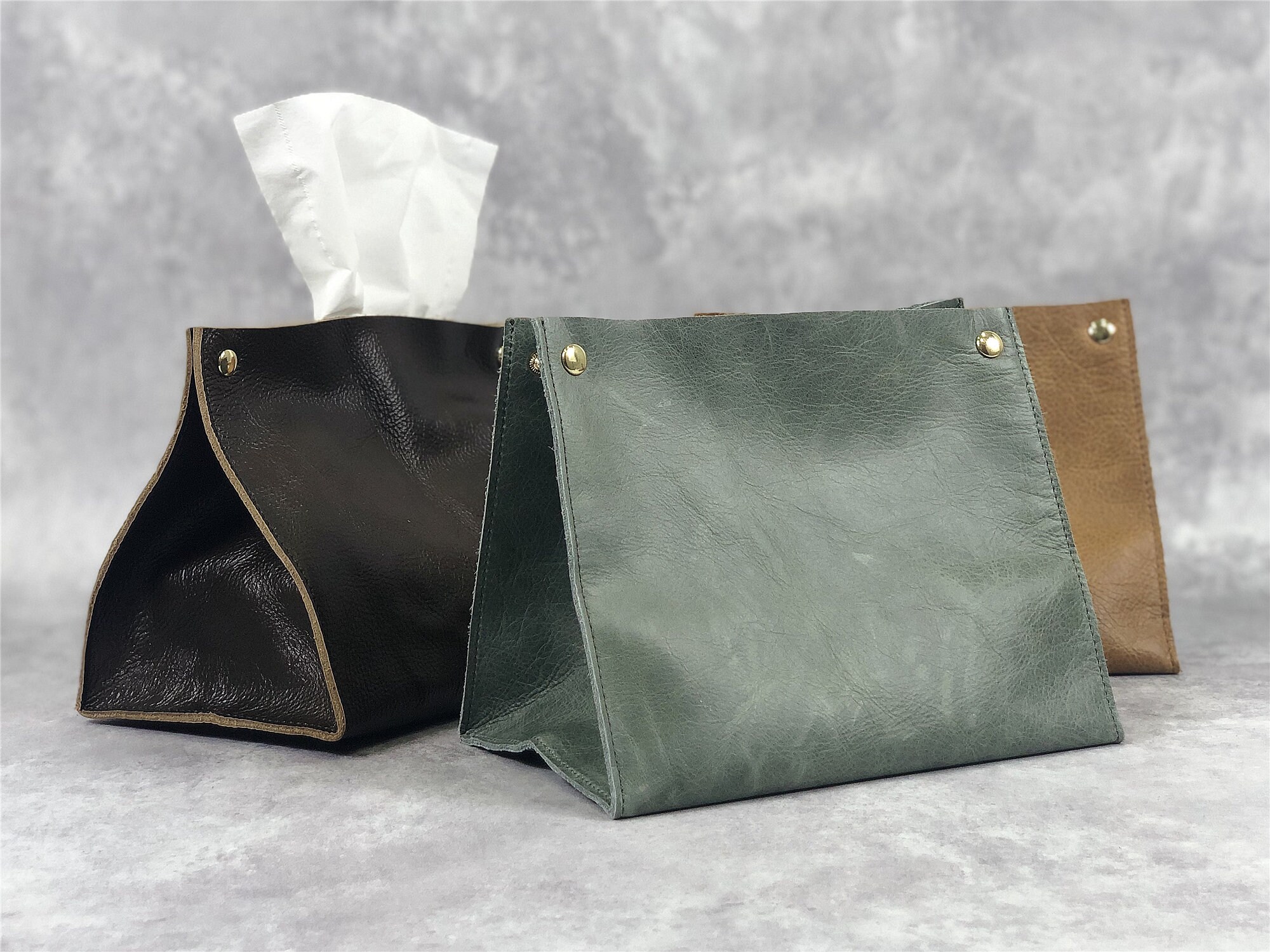 Creative Leather Tissue Box Tissue Box Cover/ Tissue - Etsy