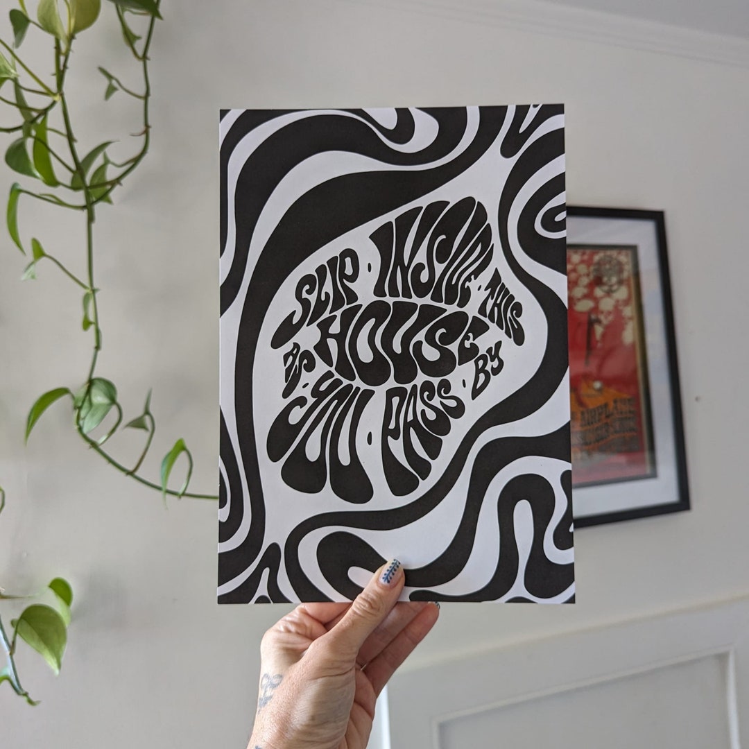 13th Floor Elevators Slip Inside This House Psychedelic Lettering Wall ...