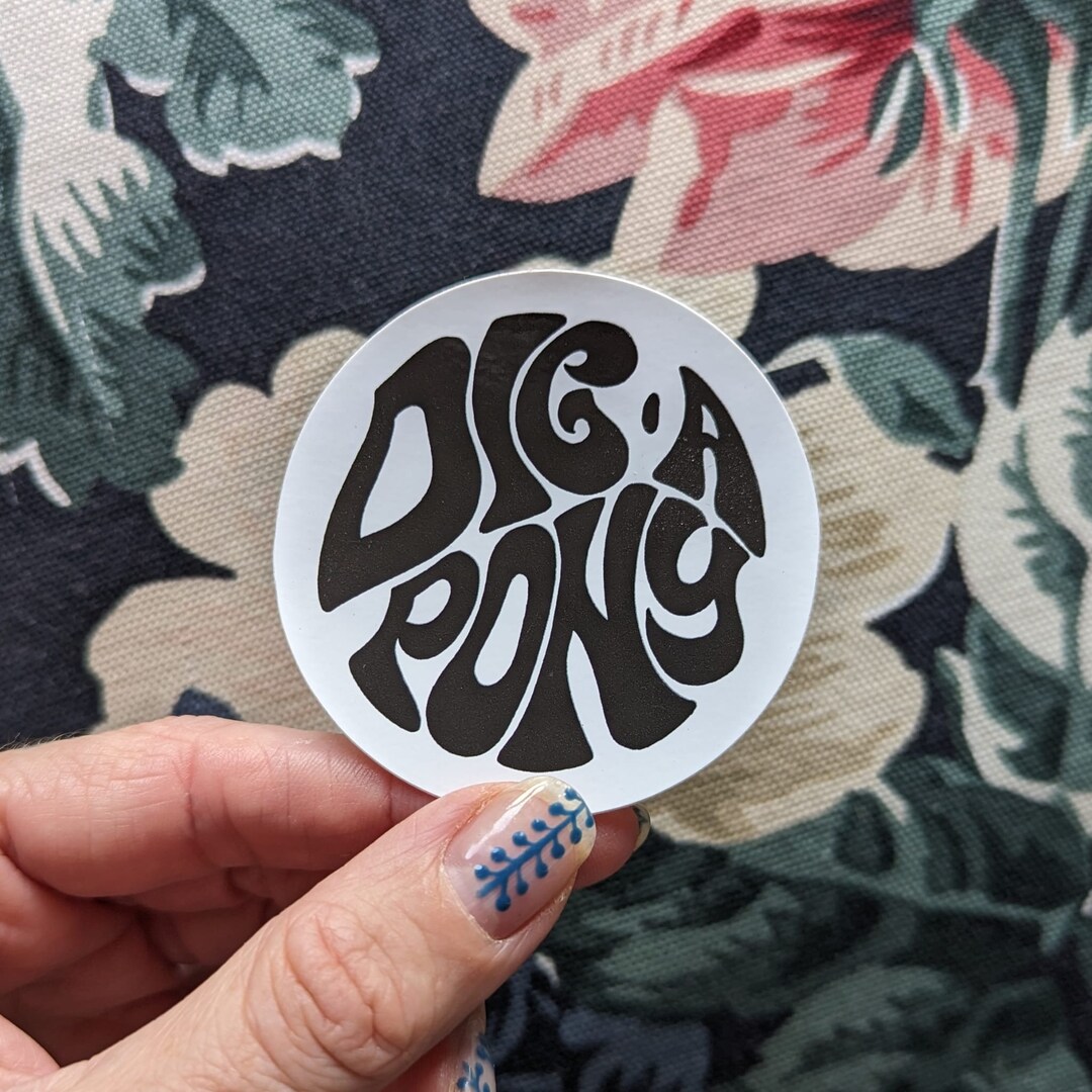 Dig A Pony the Beatles Psychedelic Vinyl Sticker, Laptop Decal, 60s ...
