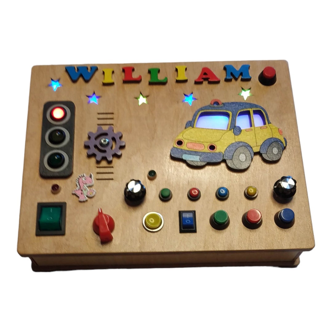 Personalized Kids' Busy Board Car With Sounds Musics and Lights: Smart ...