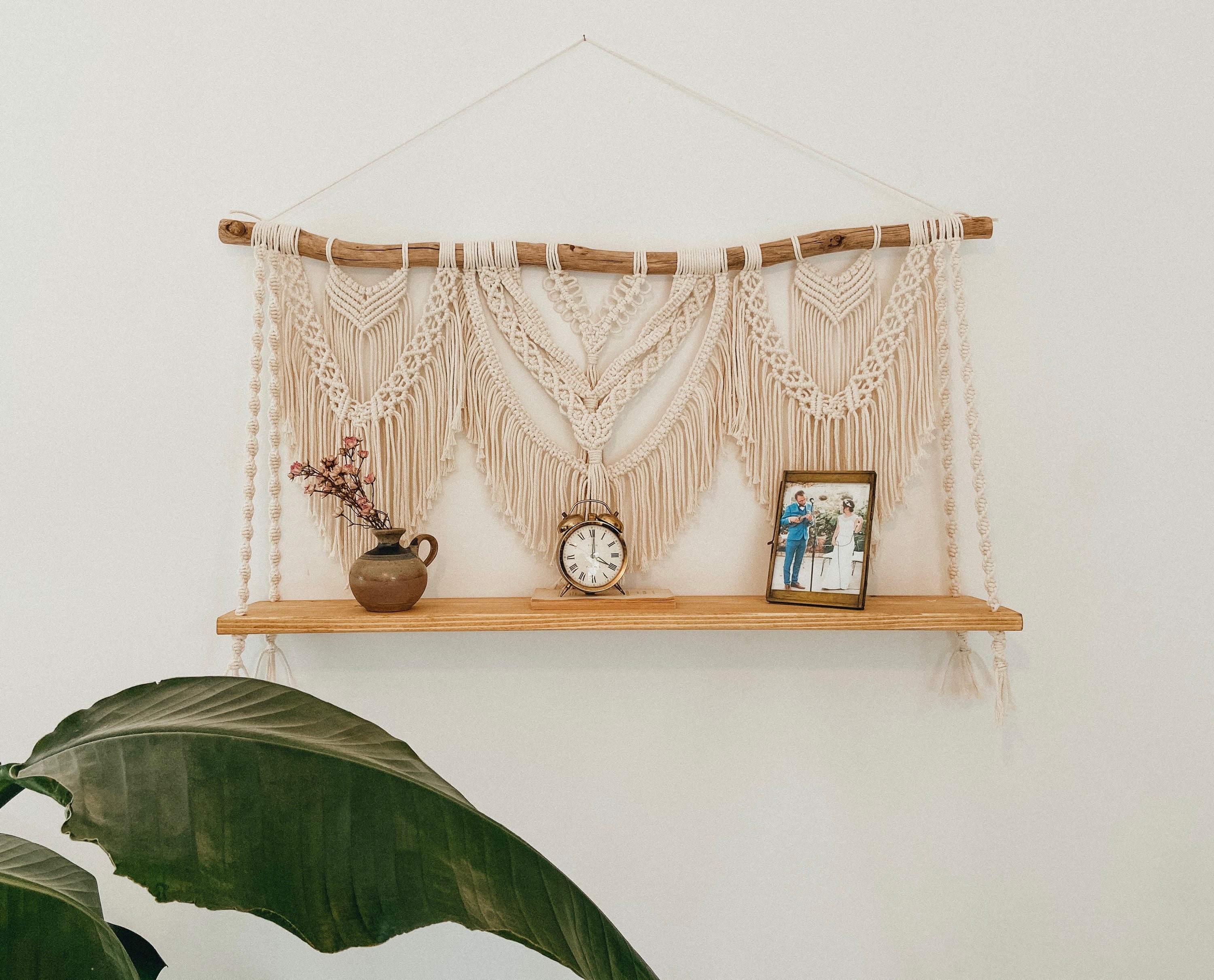 Makramee Wandregal - Etsy