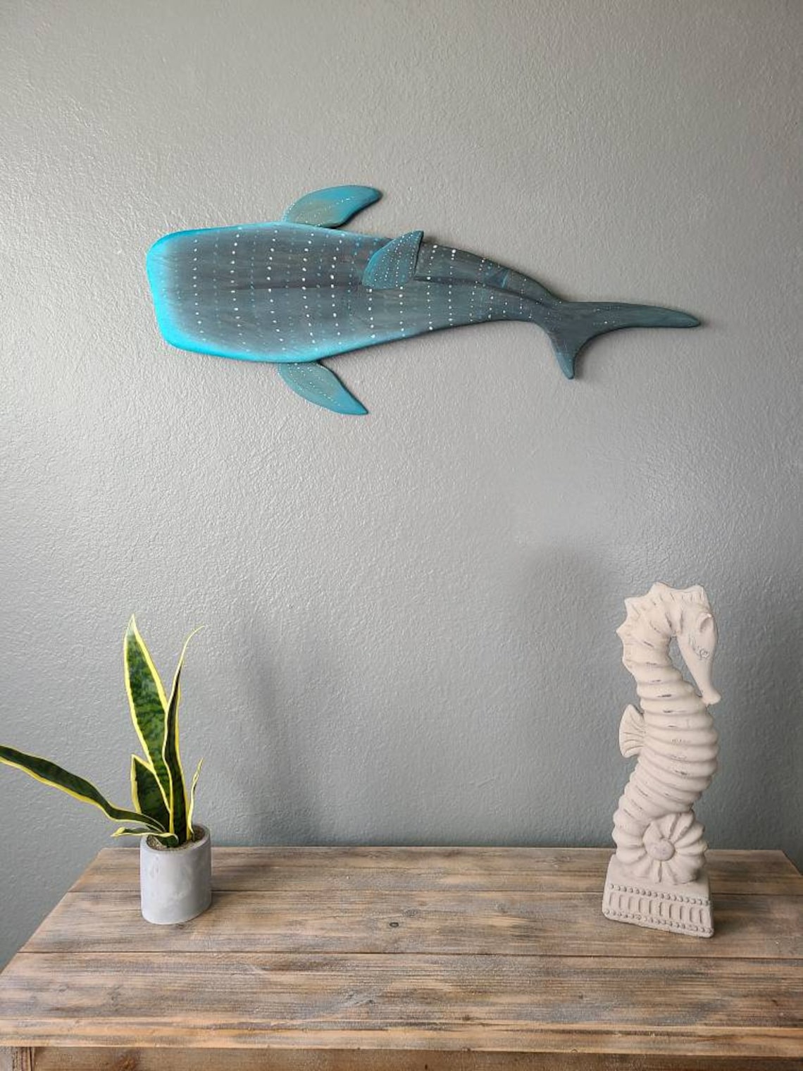 Whale Shark Wall Art 28" | Nautical Wood Wall Decor | Coastal Home - Etsy