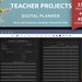Digital School Projects Planner for Teacher, Goodnotes / Notability ...
