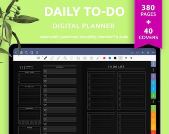 Digital Daily Schedule for Goodnotes Notability Daily To-do | Etsy