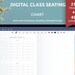 Digital Class Seating Chart Sheet for Goodnotes & Notability, Digital ...