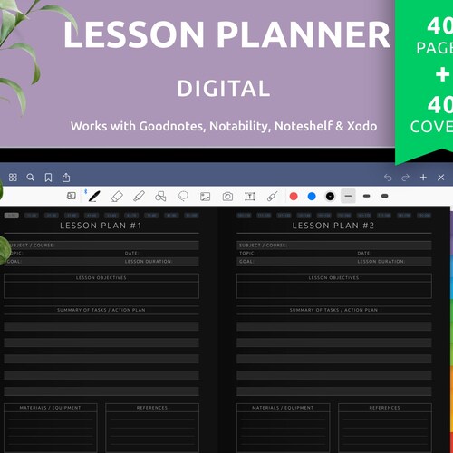 Digital Daily Teacher Planner for Goodnotes Notability | Etsy