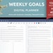 12-months Digital Calendar Template for Goodnotes, Notability, Monthly ...