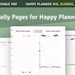 Undated Daily Pages for Happy Planner Classic / Big / Mini - Etsy