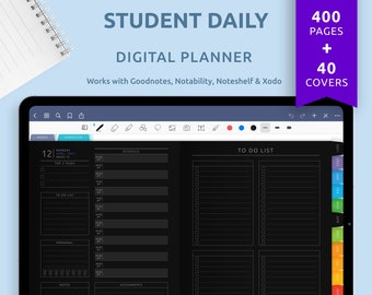 Digital Student Daily Planner for Goodnotes Notability | Etsy