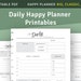 Daily Schedule Page for Happy Planner Classic, Big, Mini, Printable ...