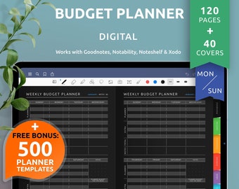 Expense & Bill Digital Tracker for Goodnotes Notability - Etsy