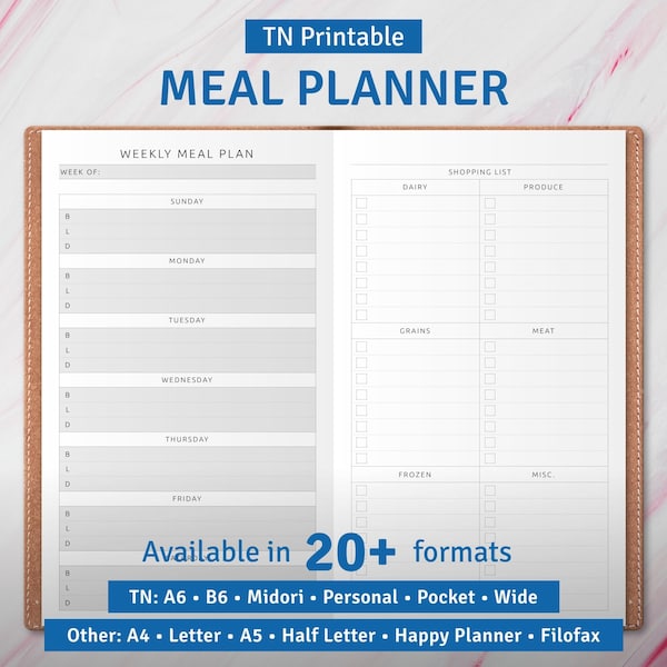 Midori Weekly Refill - Etsy