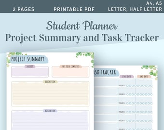 School Project Planner - Etsy
