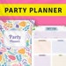 Printable Party Planner Event Planner Kit Party Menu Guest | Etsy