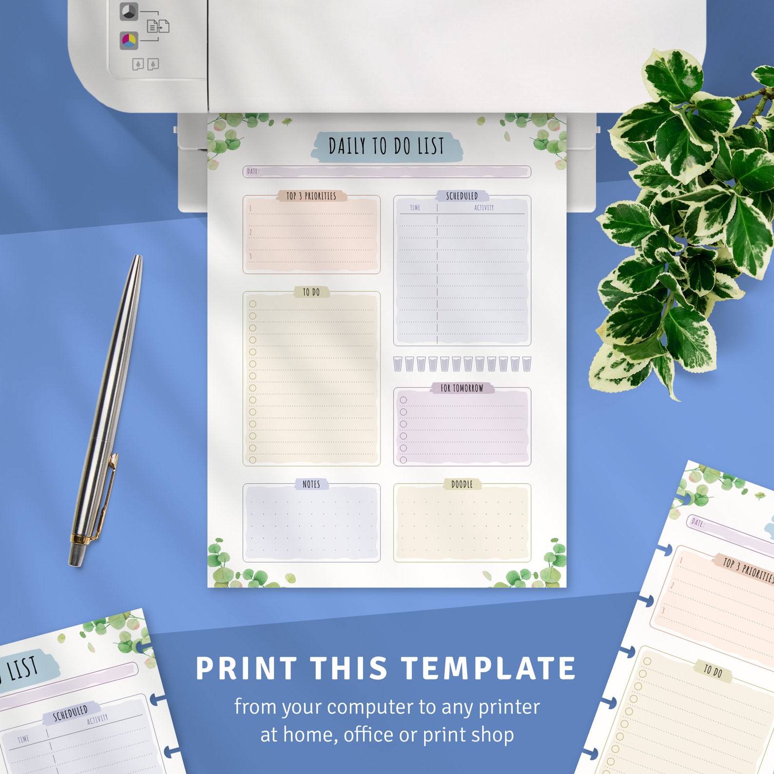 Daily To-do List Template for Happy Planner Classic / Big / | Etsy