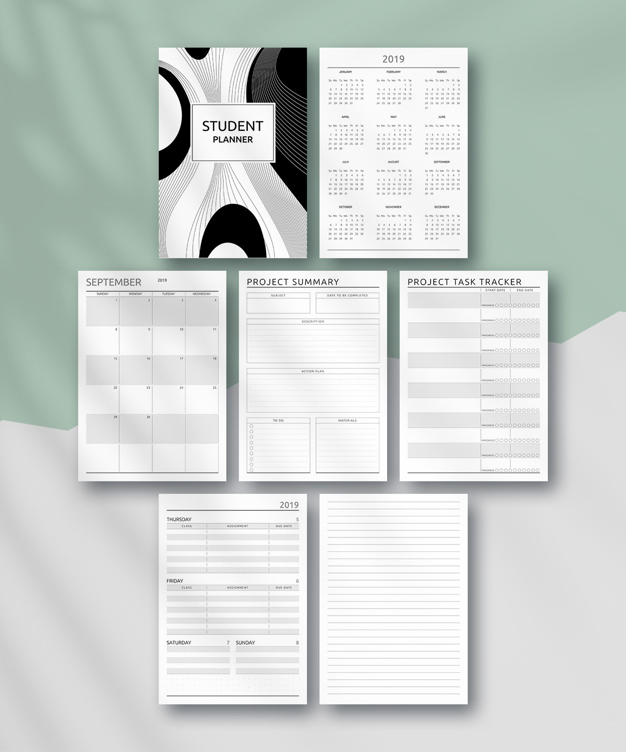 Student Planner Printable 2022 2023 Editable School Planner | Etsy