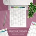 Two Pages Vertical Calendar, Year on Two Pages Printable Insert for ...