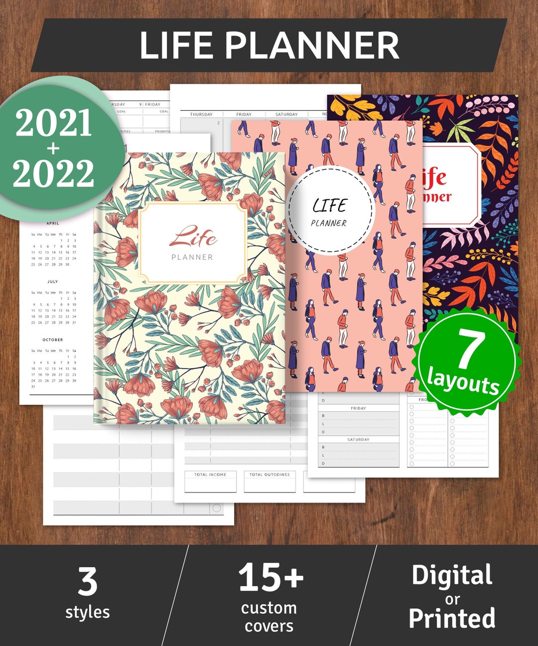 Life Planner 2024 2025 Dated, Weekly Planner With Menu, Monthly Bill ...
