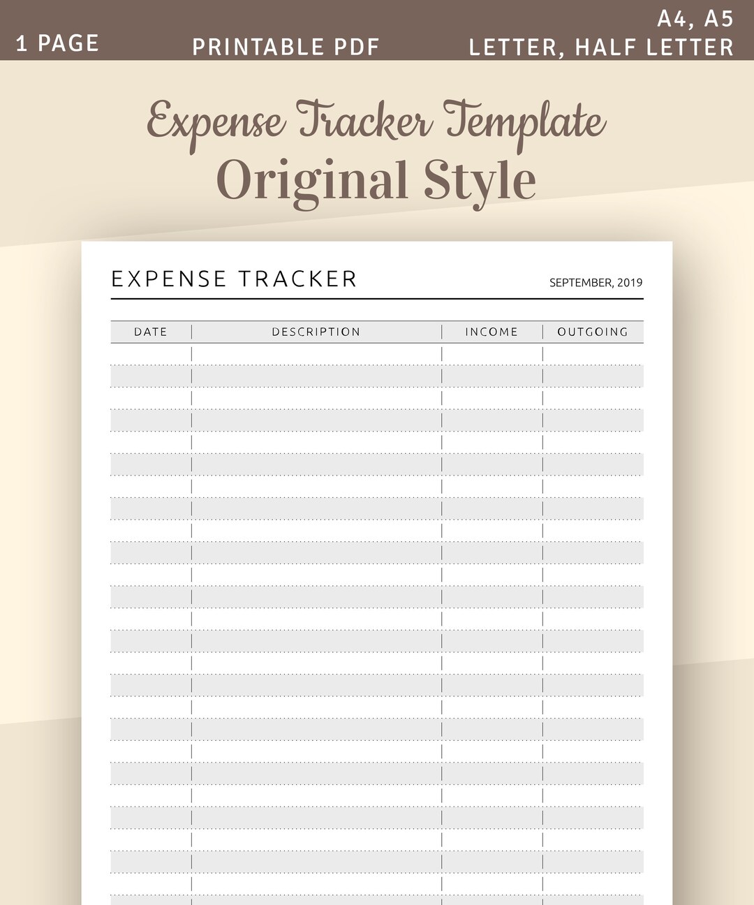 Monthly Expense Tracker Template Printable Monthly Budget Income Monthly Expense Tracker Template Printable Monthly Budget Income