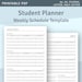 2024 2025 Student Planner Printable Template, School Planner Weekly ...
