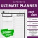 Supernote A5X A6X Meal Planner, Hyperlinked Weekly Meal Plan & Grocery ...