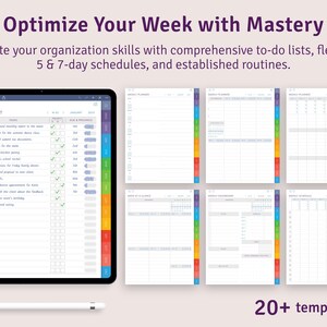 Digital Weekly To-do Planner for Goodnotes, Notability, Weekly ...