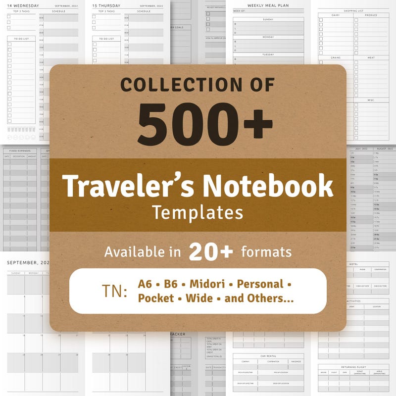 Traveler Notebook - Etsy
