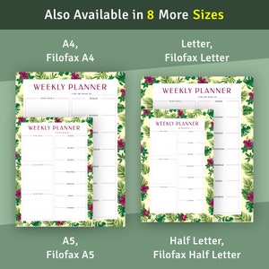 Week on One Page Printable Template for Happy Planner Classic / Big ...