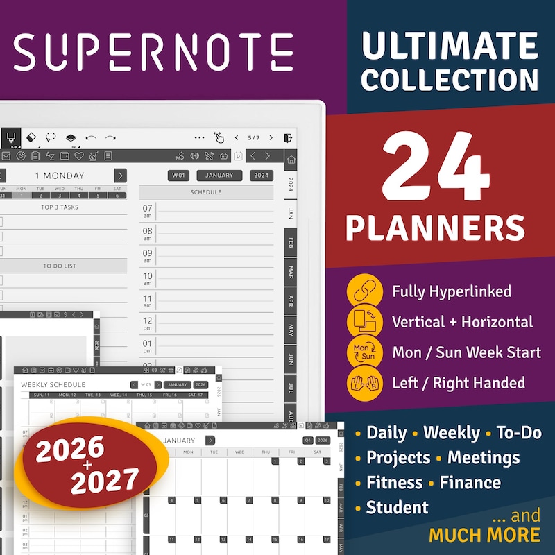 Supernote Notebook Bundle - Etsy