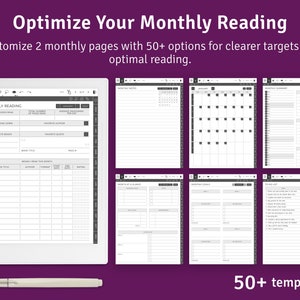 Supernote Reading Journal 2025 - 2026, Digital Hyperlinked PDF ...