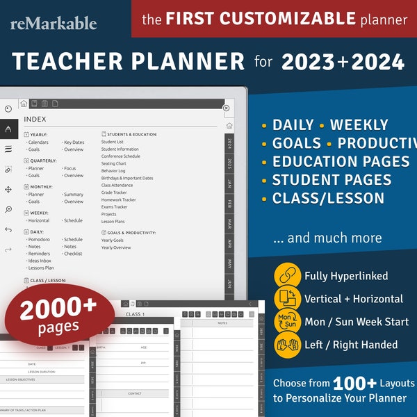 Teacher Planner - Etsy
