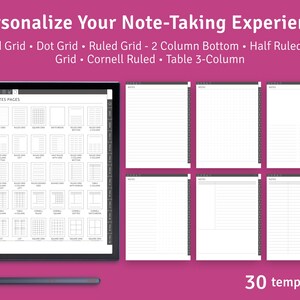 BOOX Note Air Meeting Notes, Digital Meeting Book Template, Hyperlinked ...