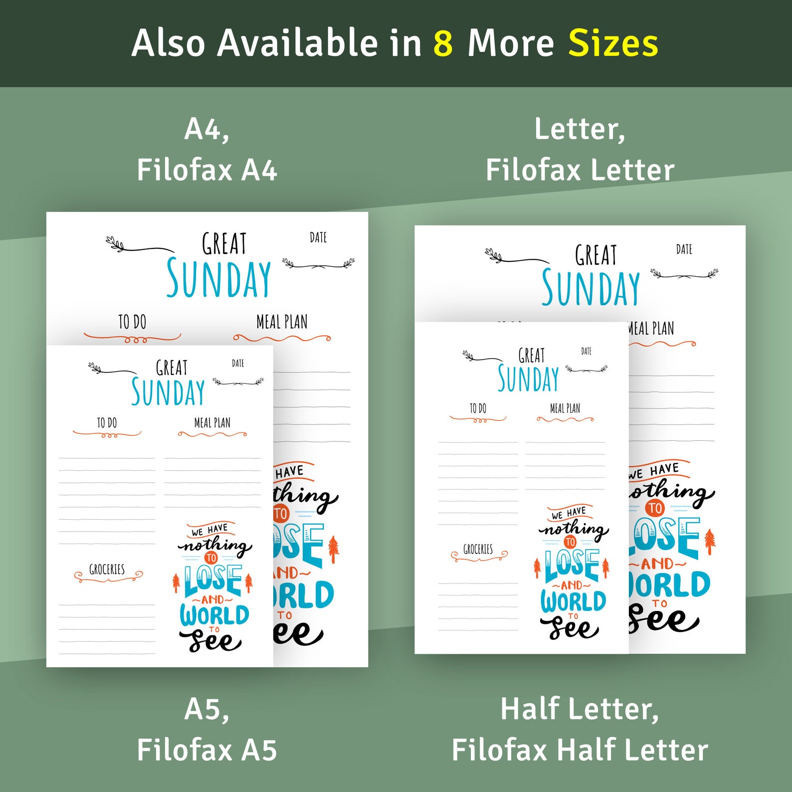 Happy Planner Daily Pages Printable Day Organize Inserts for - Etsy