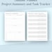 Student Project Planner Printable Template, School Project Tracker ...