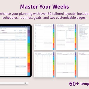 Daily To-do Digital Planner for Goodnotes, Notability, Daily Hourly ...