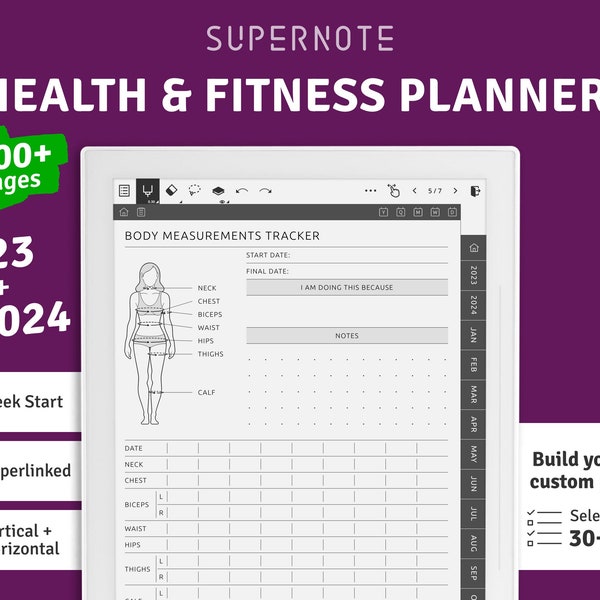 Supernote A5x 2024 Planner - Etsy