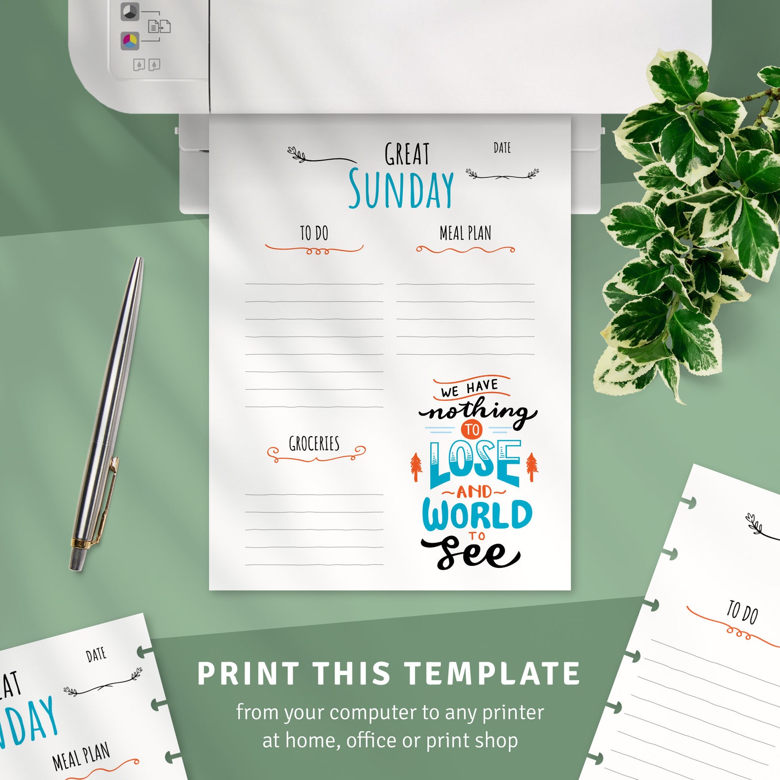 Happy Planner Daily Pages Printable Day Organize Inserts for - Etsy
