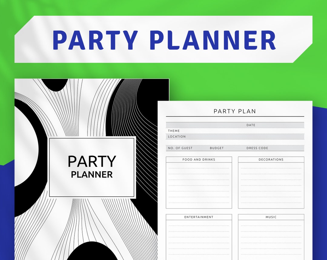 Printable Party Planner, Event Planner Kit, Party Organizer, Party ...