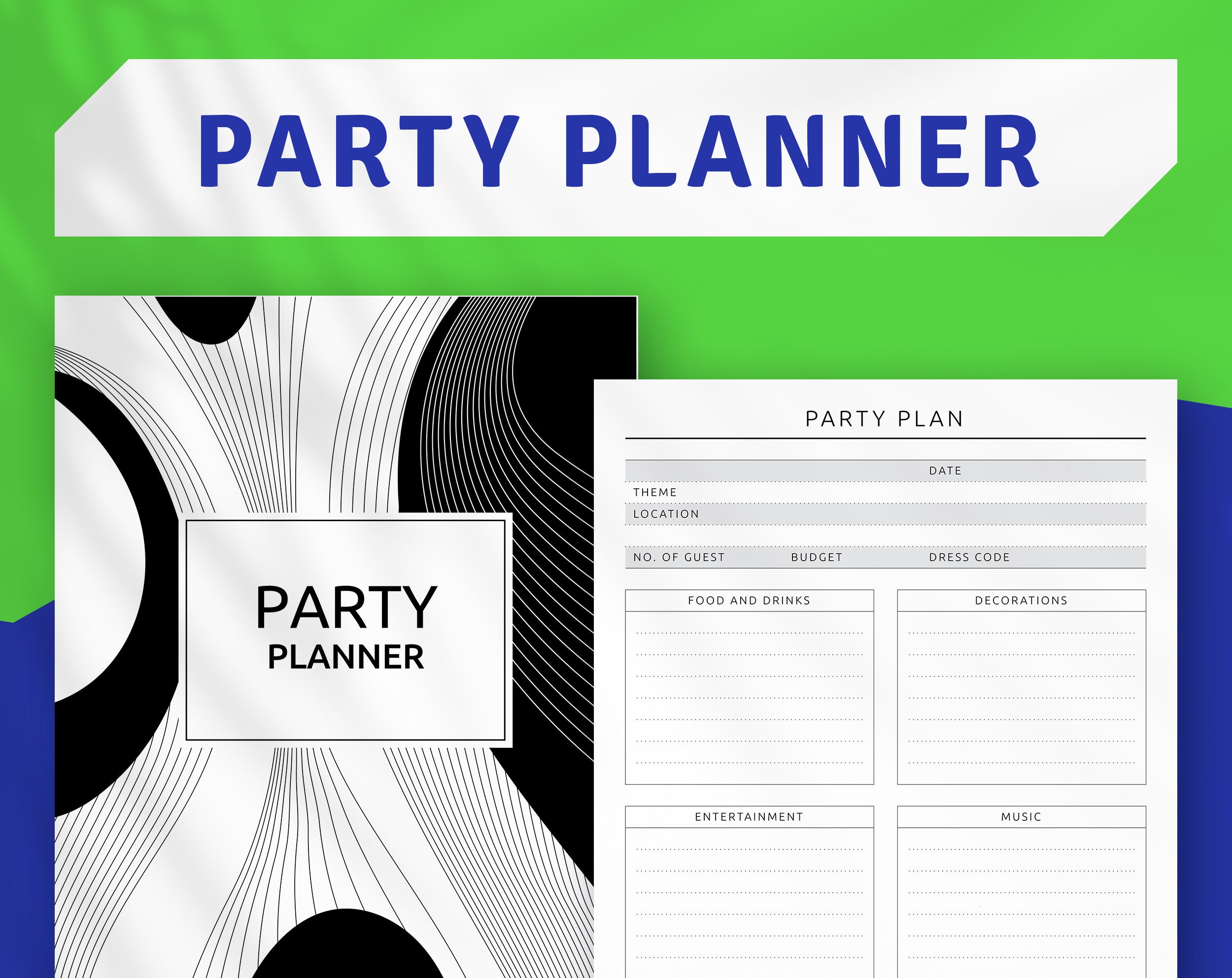 Printable Party Planner Event Planner Kit Party Organizer | Etsy