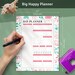 Happy Planner Daily Inserts, Undated Daily Schedule Template for Happy ...