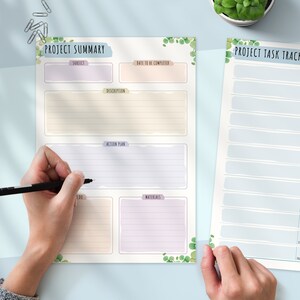 Student Project Planner Printable Template, School Project Tracker ...