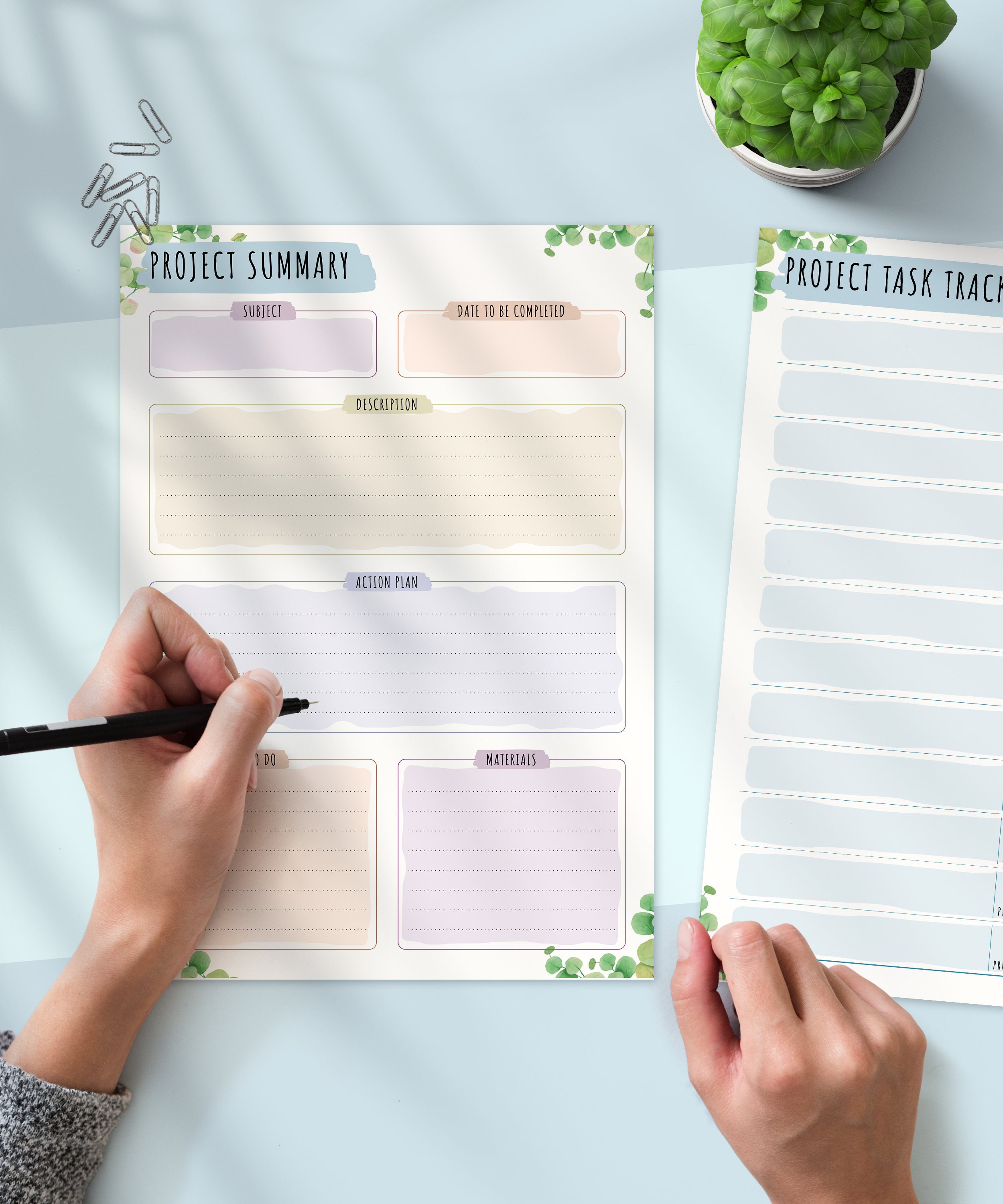 Student Project Planner Printable Template School Project | Etsy