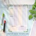 Floral Undated Weekly Planner Template, Printable Agenda (digital ...