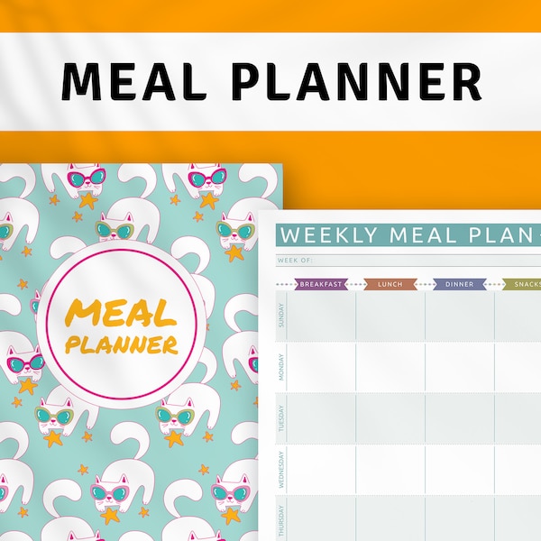 Weekly Meal Plan Breakfast Lunch and Dinner With Grocery List Printable ...