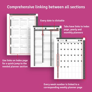2024 2025 BOOX Note Air Weekly Planner, Hyperlinked Digital Planner ...