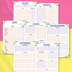 Party Planner, Event Planner Kit, Party Organizer, Party Checklist ...