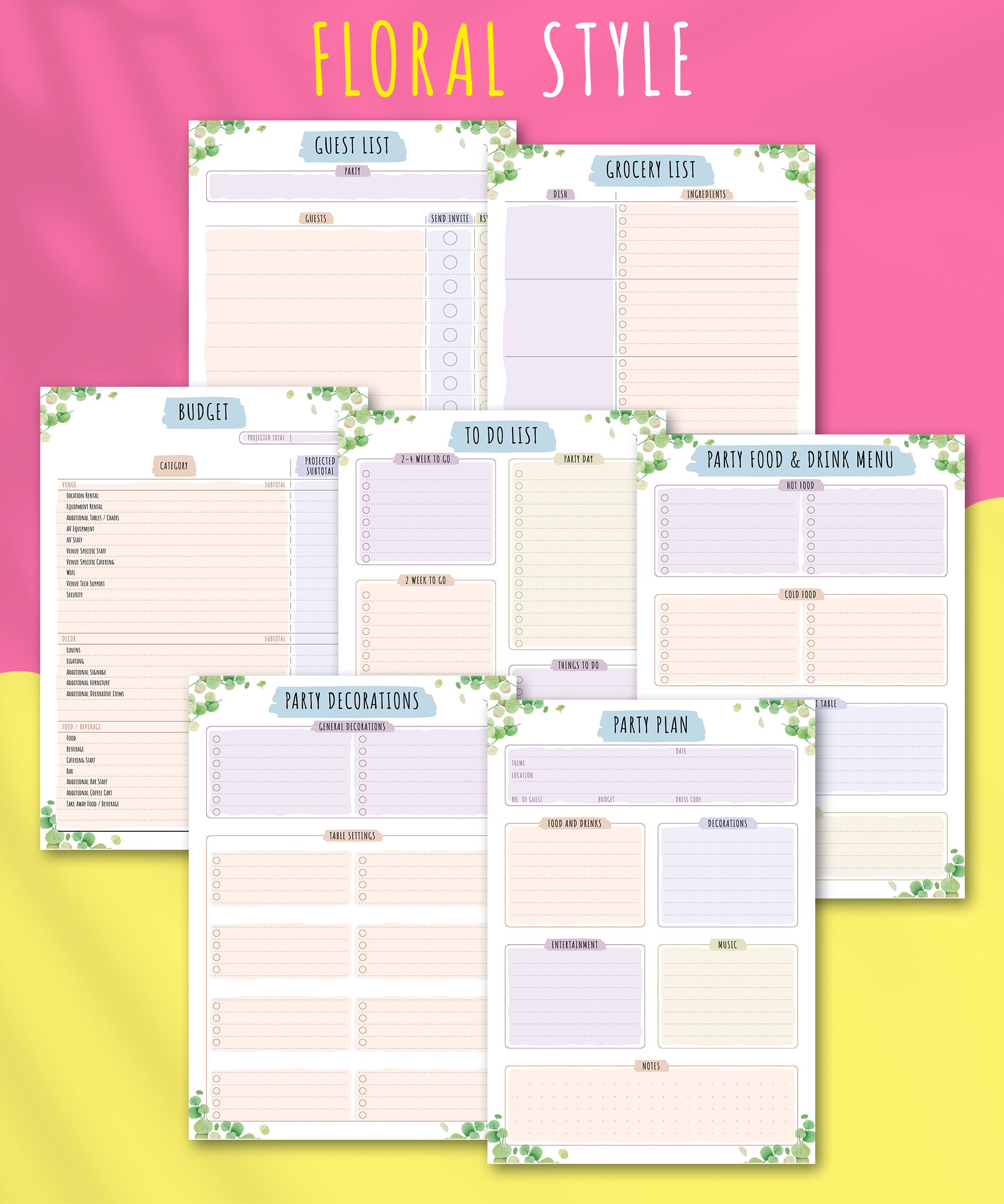 Party Planner Event Planner Kit Party Organizer Party - Etsy